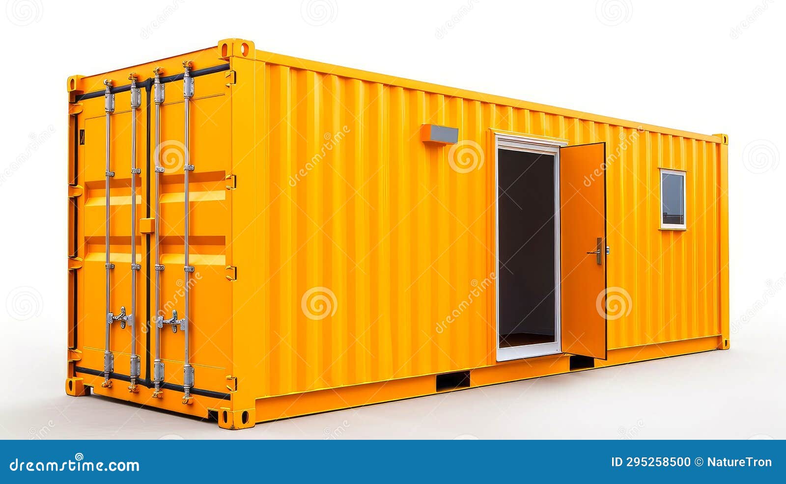 Yellow Container Different Sizes And Shapes Vector Illustration ...