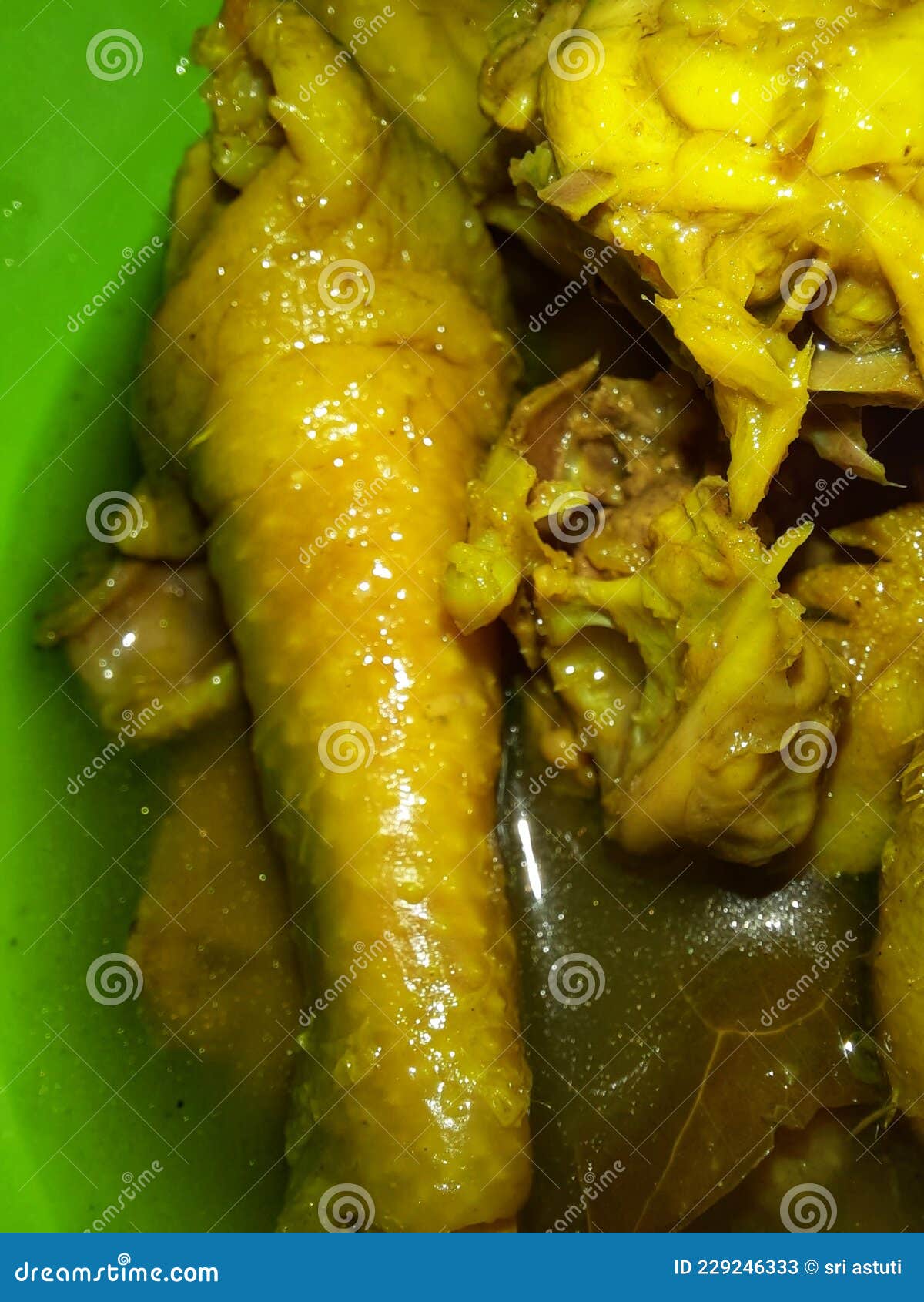 Yellow cooked chicken stock image. Image of food, fish - 229246333