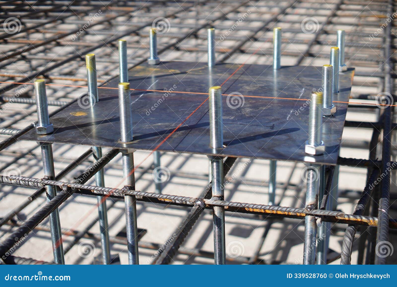 Yellow Cord for Marking and Alignment. Stock Photo - Image of ...