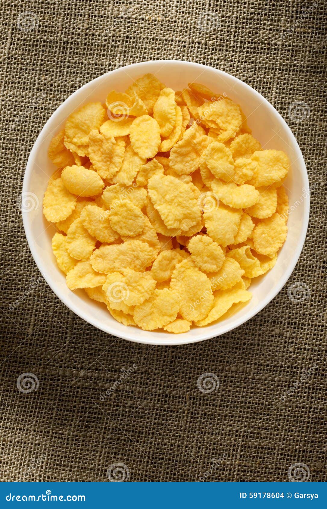 Yellow corn flakes stock photo. Image of colour, breakfast - 59178604