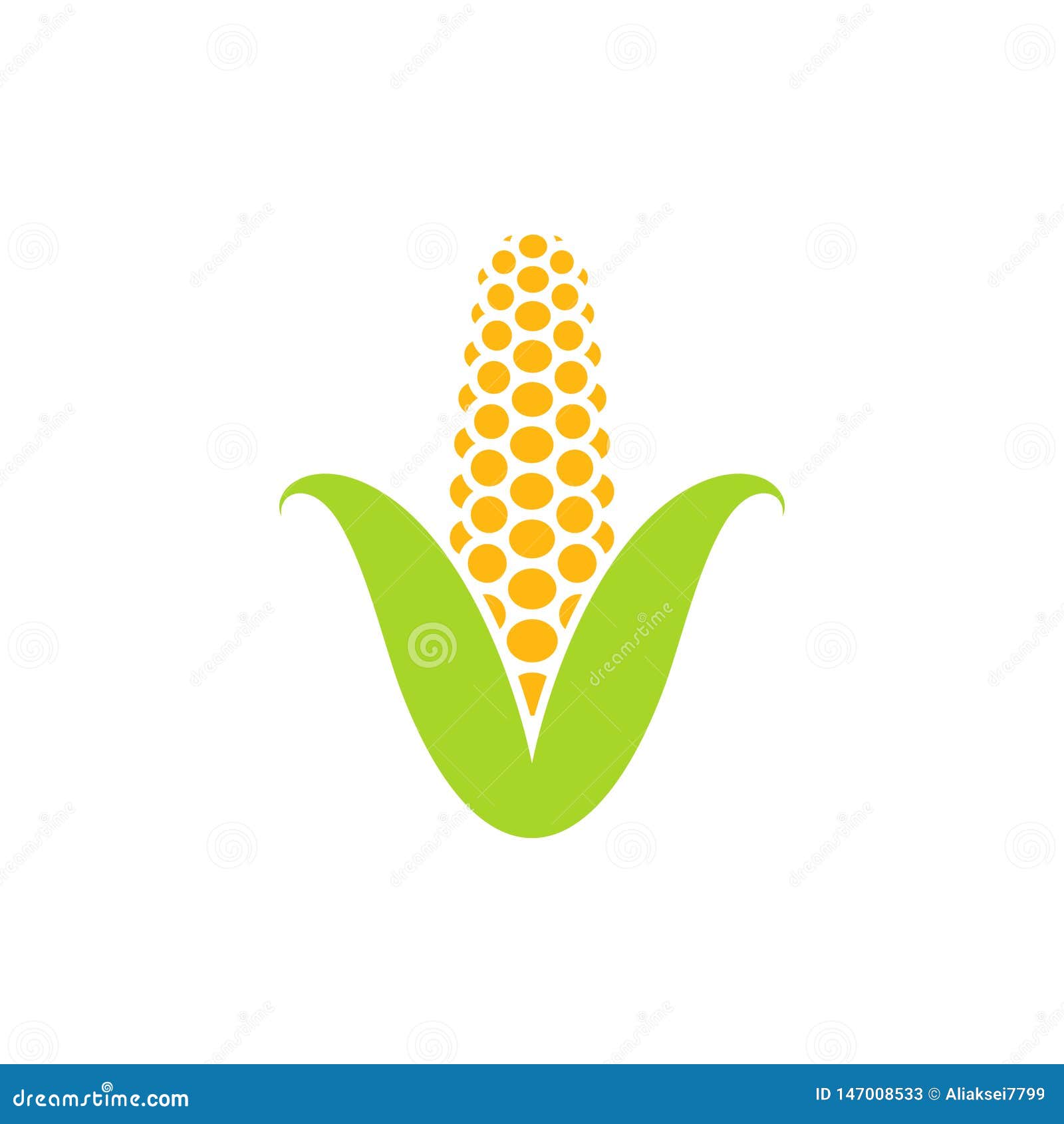 Yellow corn. Icon stock vector. Illustration of background - 147008533