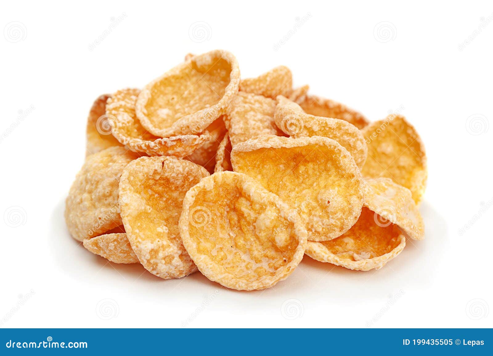 Yellow cornflakes closeup stock image. Image of grain - 199435505