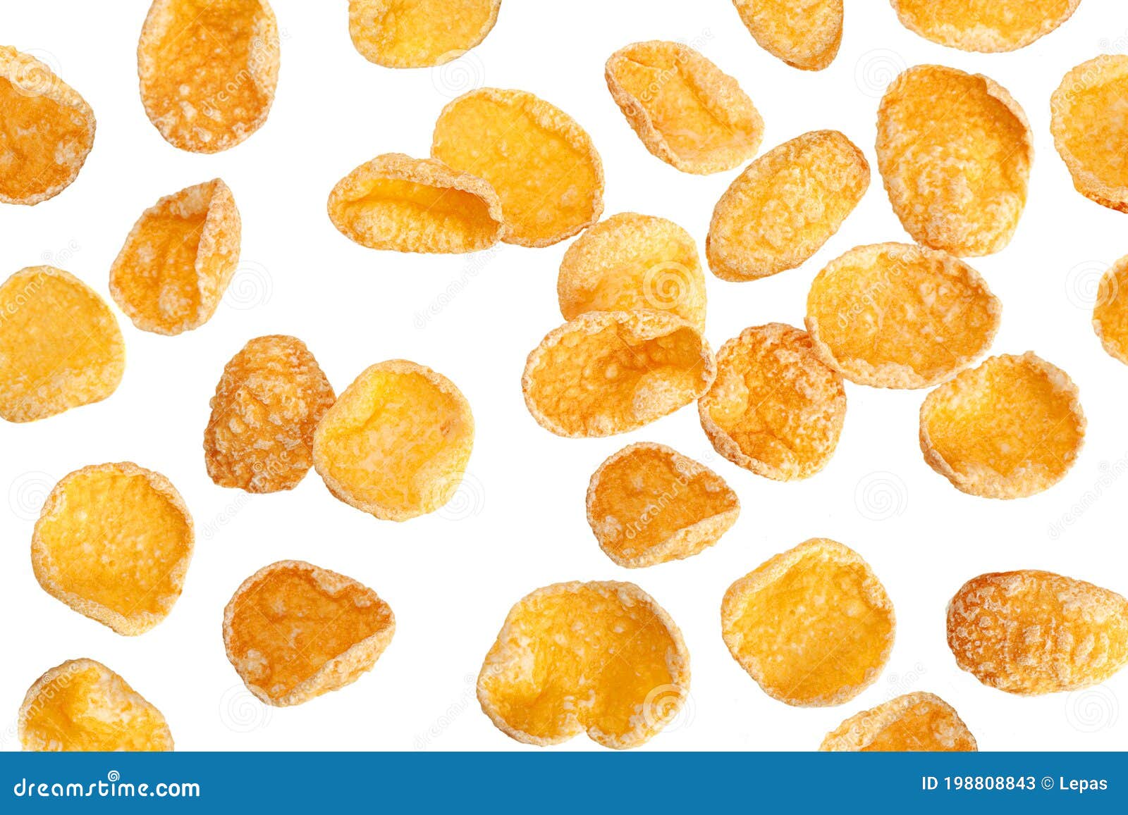 Yellow cornflakes closeup stock image. Image of snack - 198808843