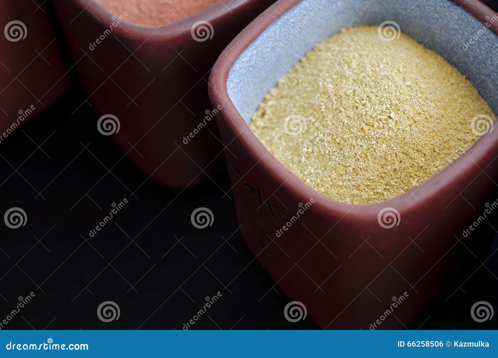 Yellow Cosmetic Clay Powder Stock Photo - Image of body, homemade: 66258506