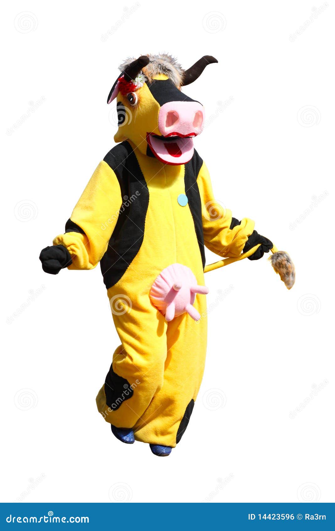 Yellow cow stock photo. Image of cheerful, representation - 14423596