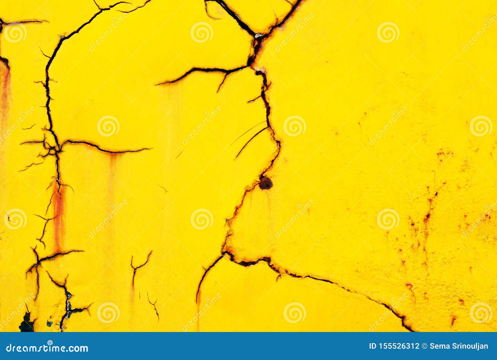 Yellow Crack Texture. Background. Stock Photo - Image of obsolete ...