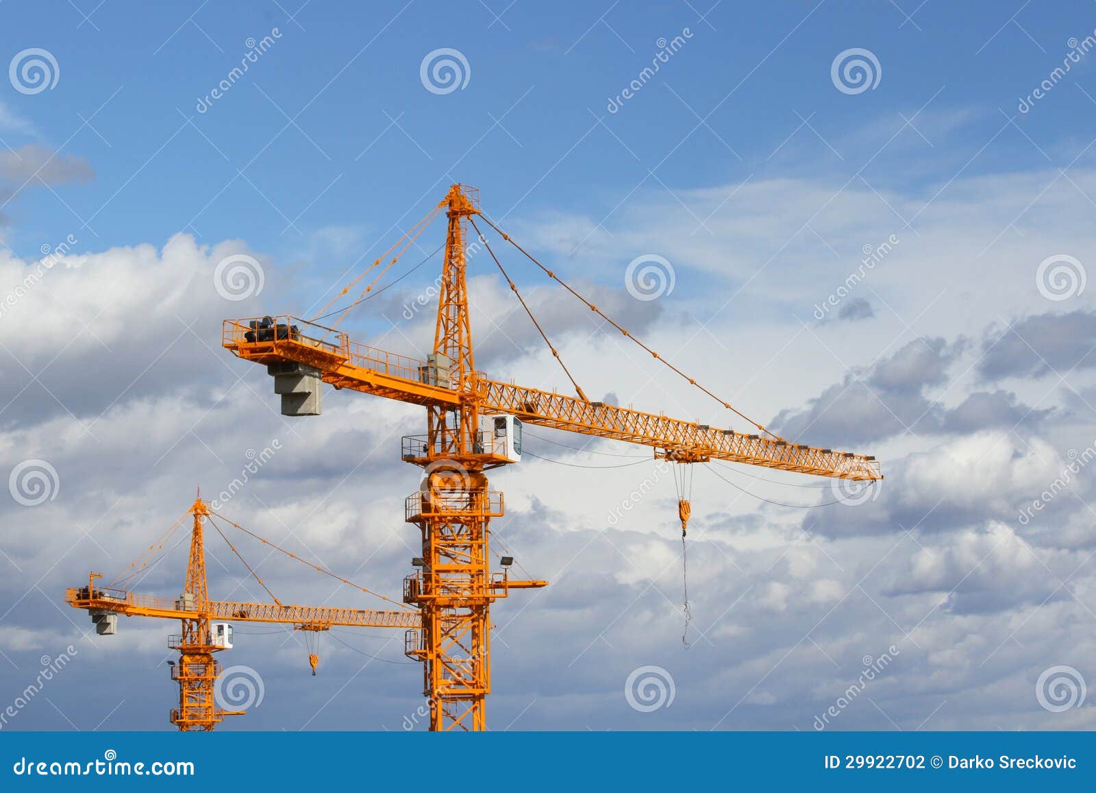 Cranes stock photo. Image of infrastructure, crane, building - 29922702