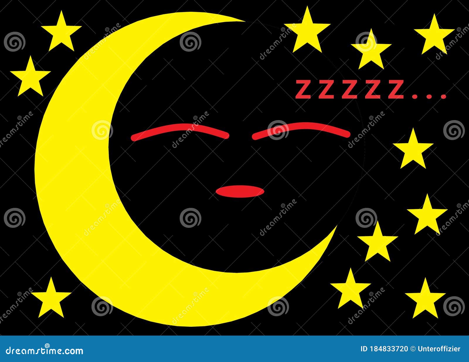Sleeping Face Emoticon Line Icon Cartoon Vector | CartoonDealer.com ...