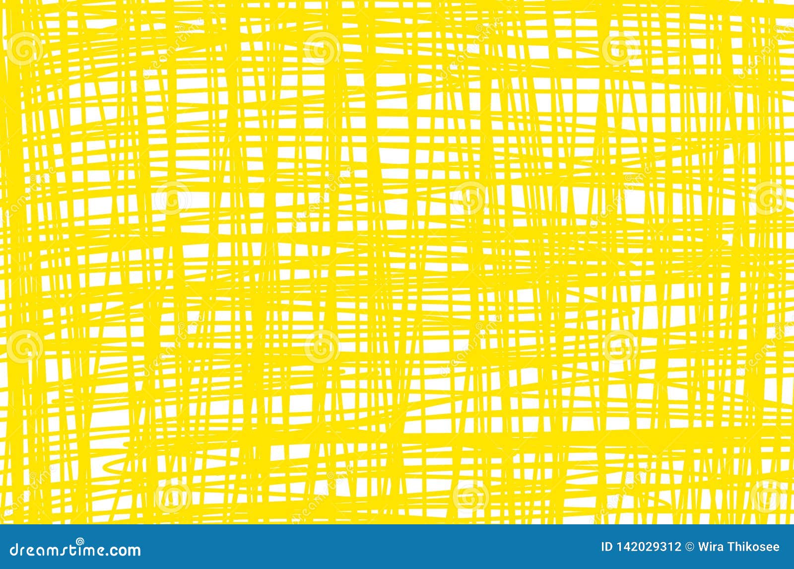 Yellow Cross Line Pattern in Rectangular Stock Illustration ...