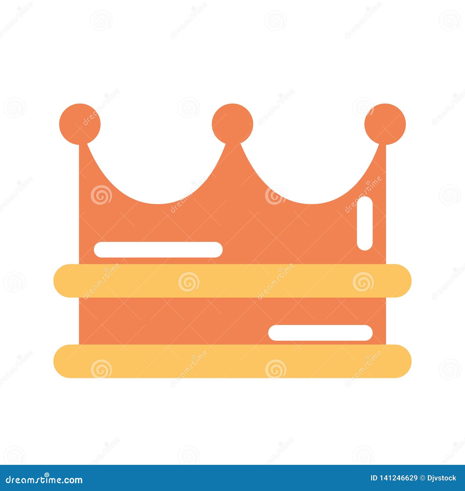 Yellow crown royal stock vector. Illustration of diadem - 141246629