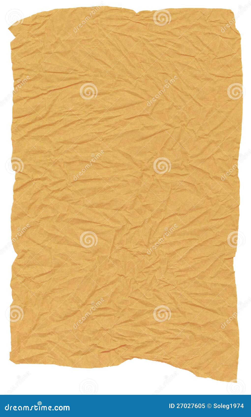 Yellow crumpled paper stock image. Image of design, grunge - 27027605
