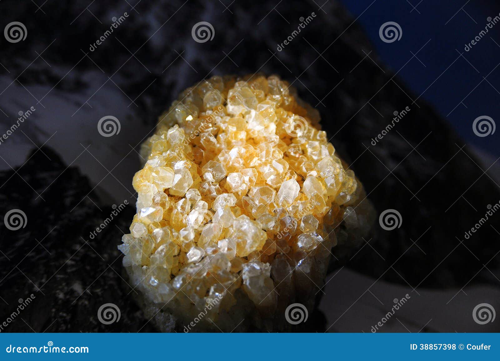 Yellow Crystal Stone stock photo. Image of textured, background - 38857398