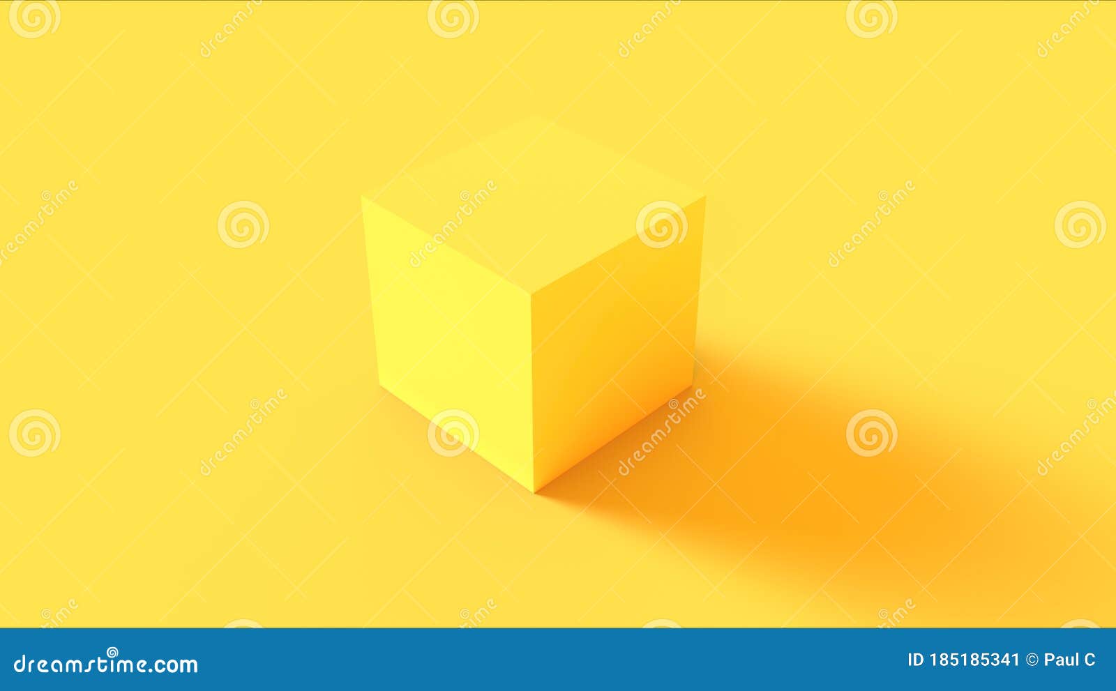 Yellow Cube Stock Image | CartoonDealer.com #11656591