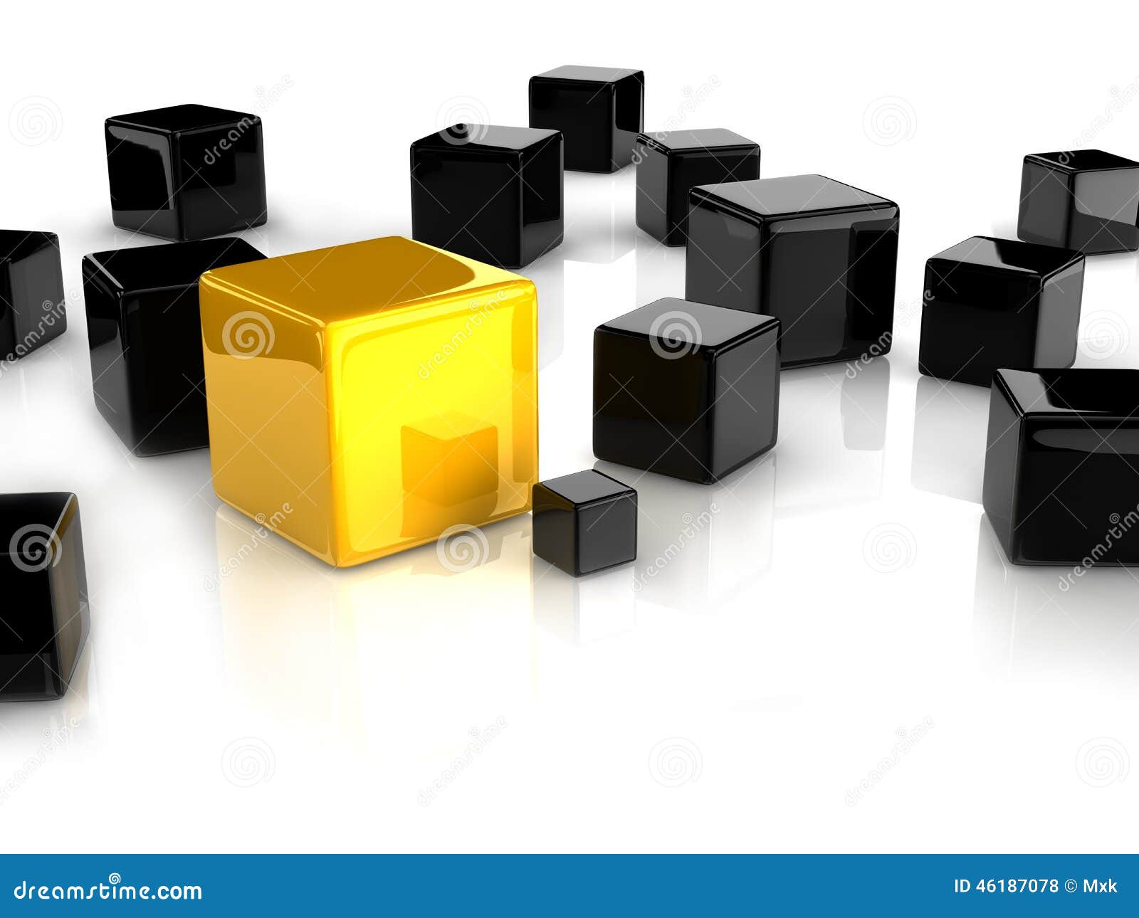 Yellow cube stock illustration. Illustration of larruping - 46187078