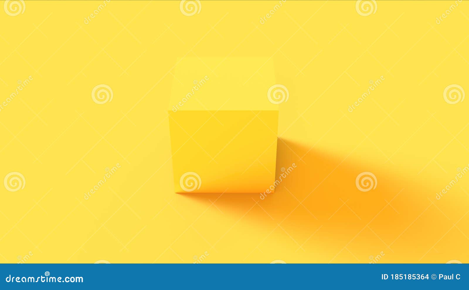 Yellow Cube simple stock illustration. Illustration of measurement ...
