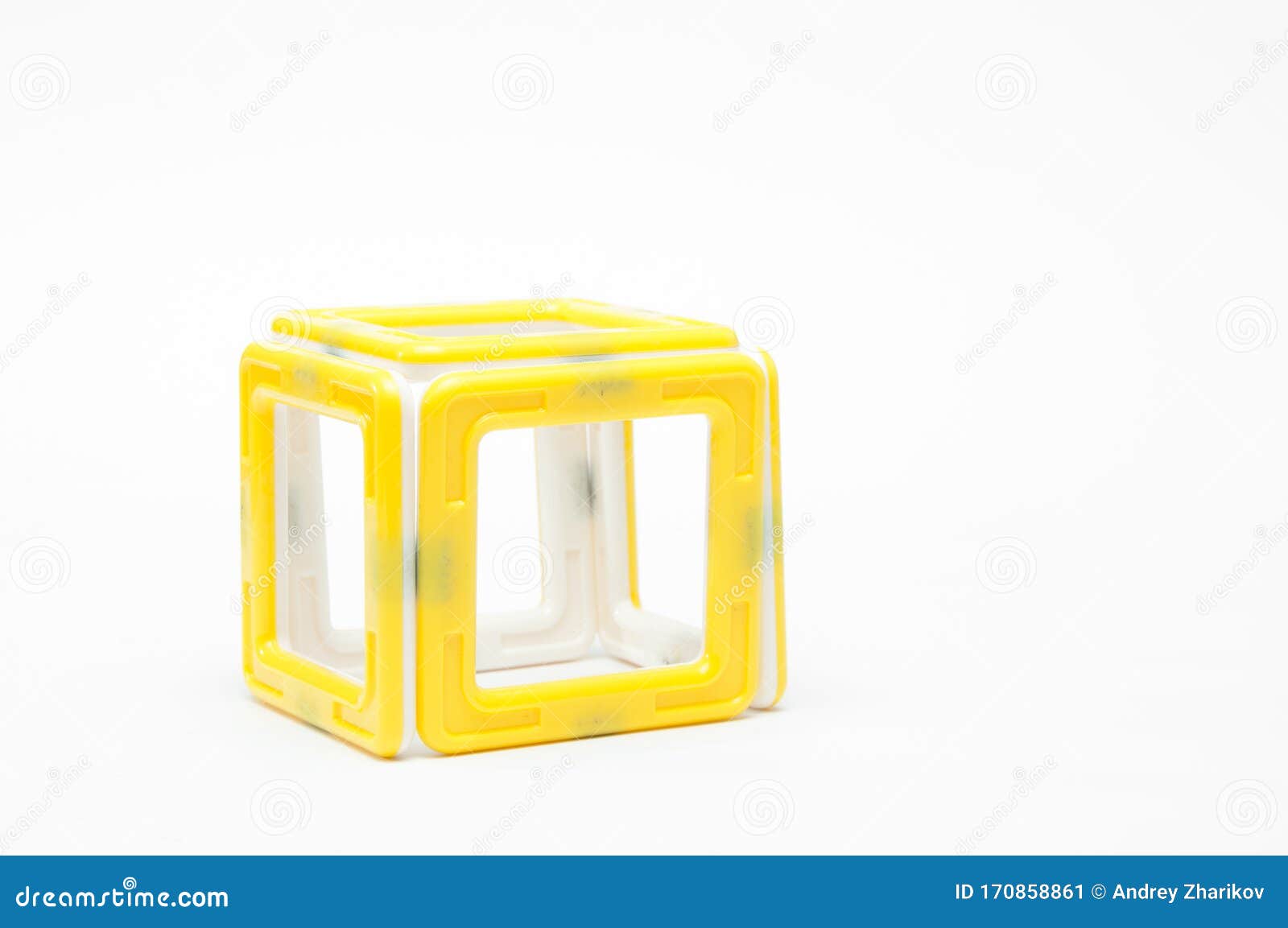 Yellow cube stock image. Image of side, model, container - 170858861