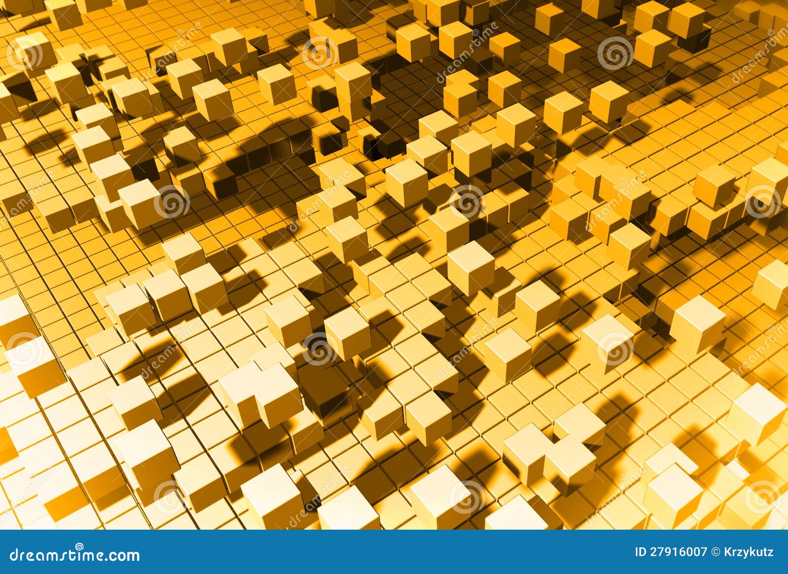 Yellow cubes stock illustration. Illustration of cubes - 27916007