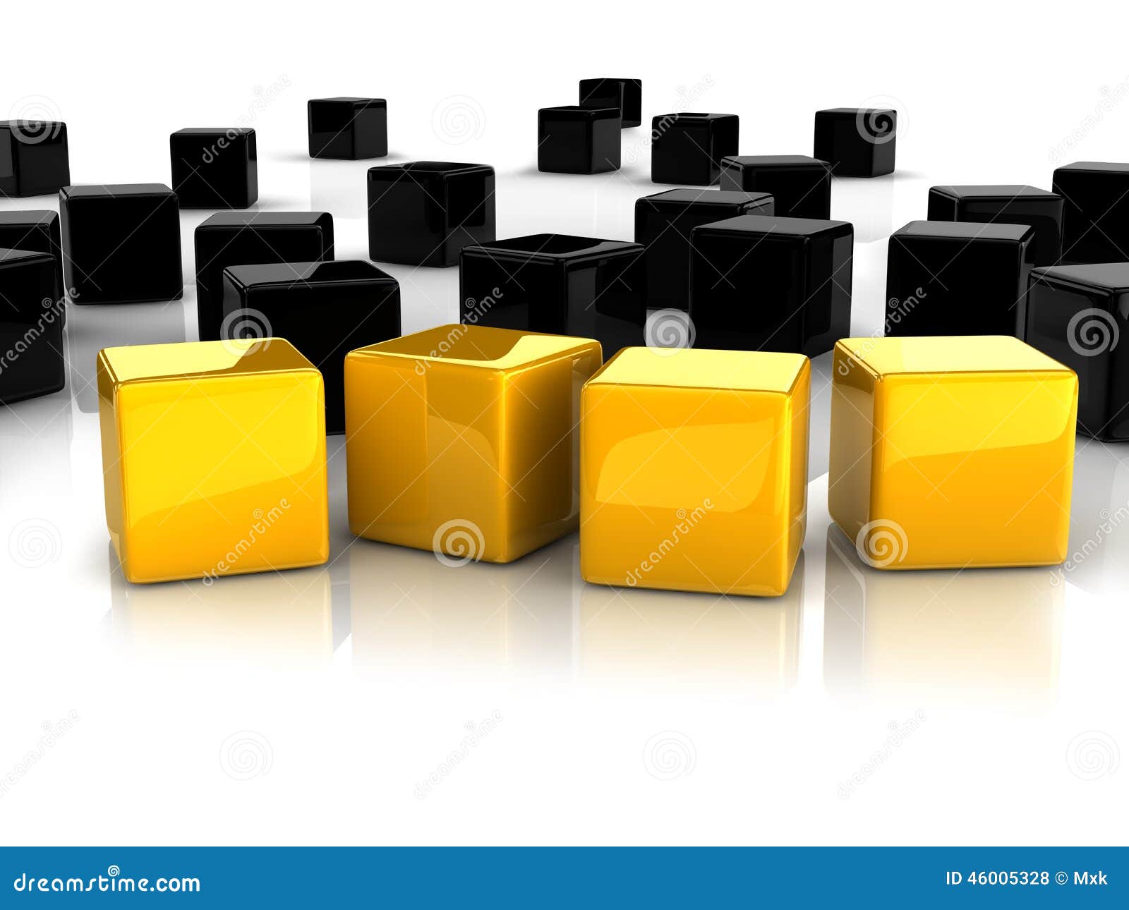 Yellow cubes stock illustration. Illustration of black - 46005328