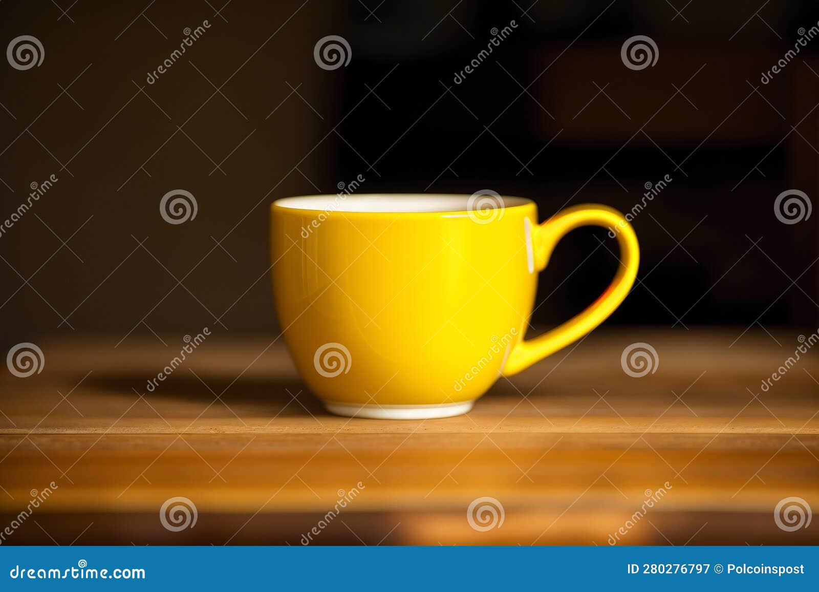 Yellow Cup. Sunny Delight. the Vibrant Yellow Mug Stock Illustration ...