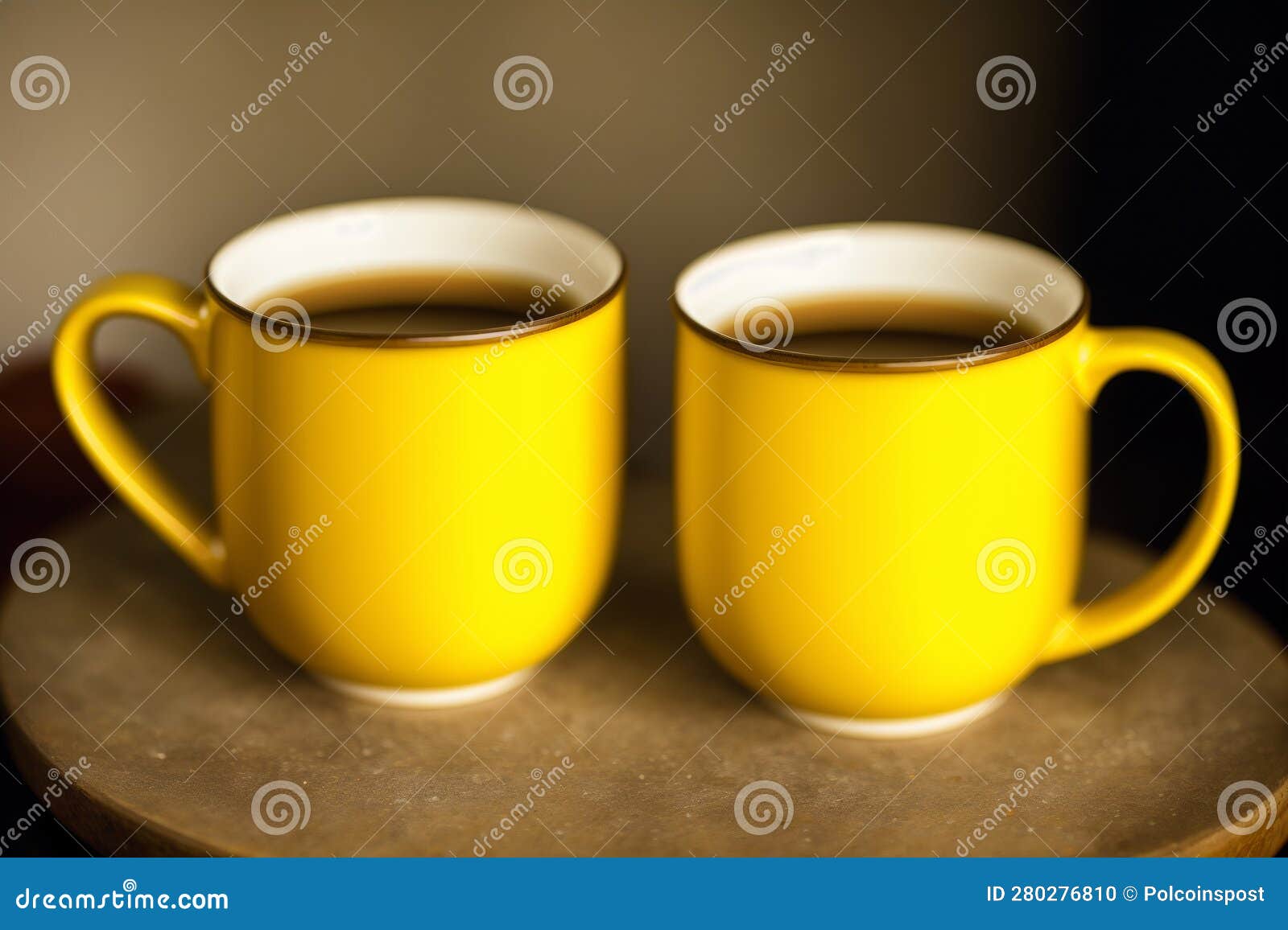 Yellow Cup. Sunny Delight. the Vibrant Yellow Mug Stock Illustration ...