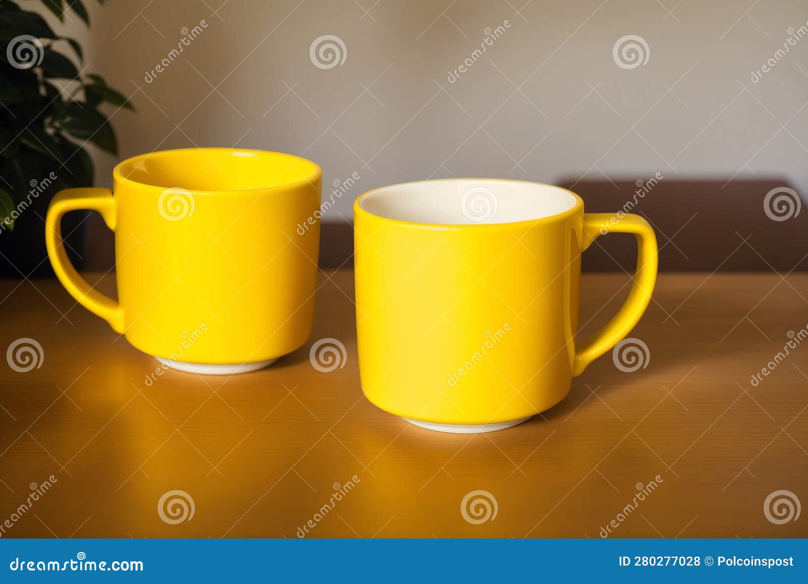 Yellow Cup. Sunny Delight. the Vibrant Yellow Mug Stock Illustration ...