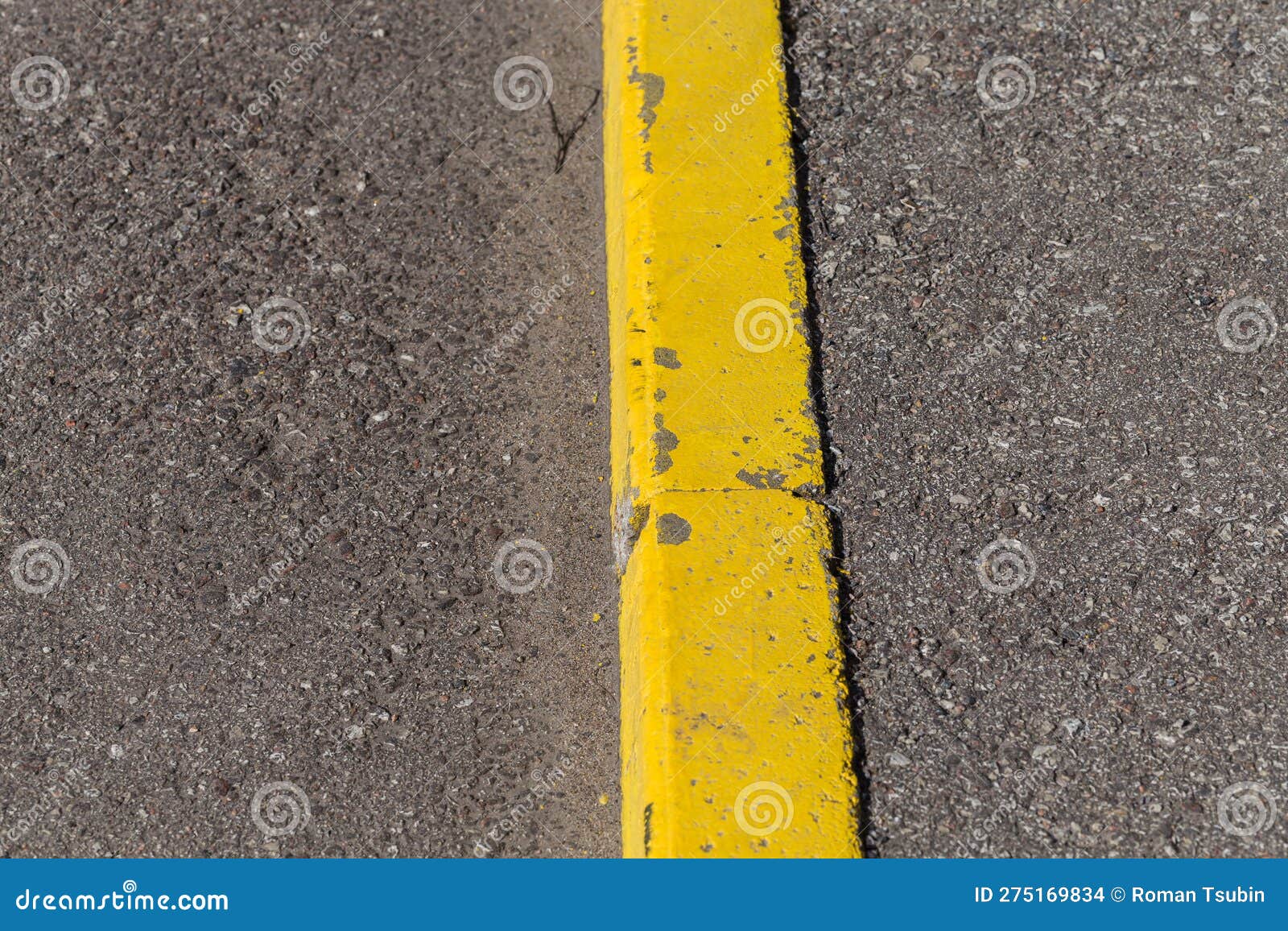 Yellow Curb Stone Border Royalty-Free Stock Photo | CartoonDealer.com ...