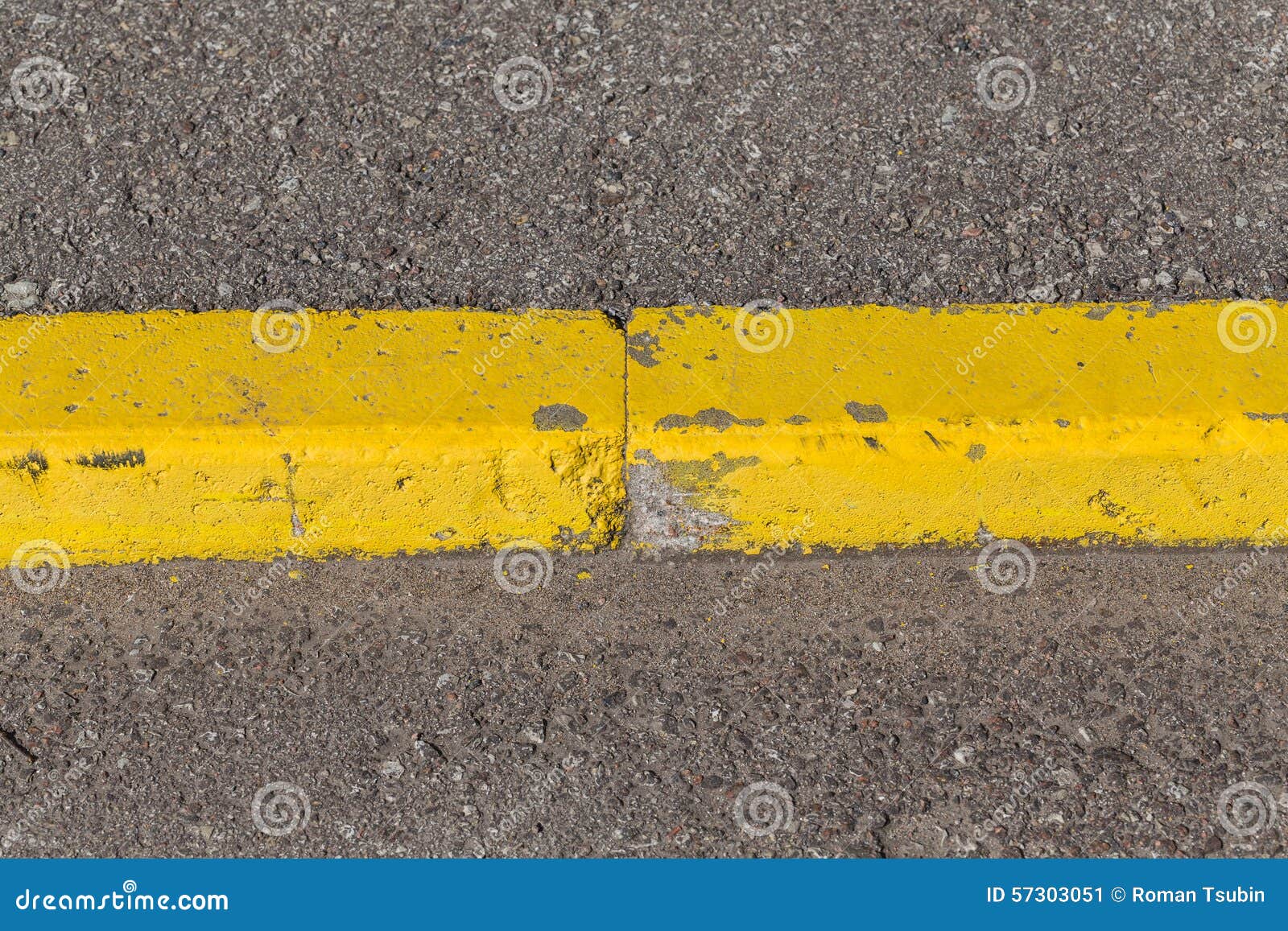 Yellow Curb Stone Border Stock Photo | CartoonDealer.com #261180108