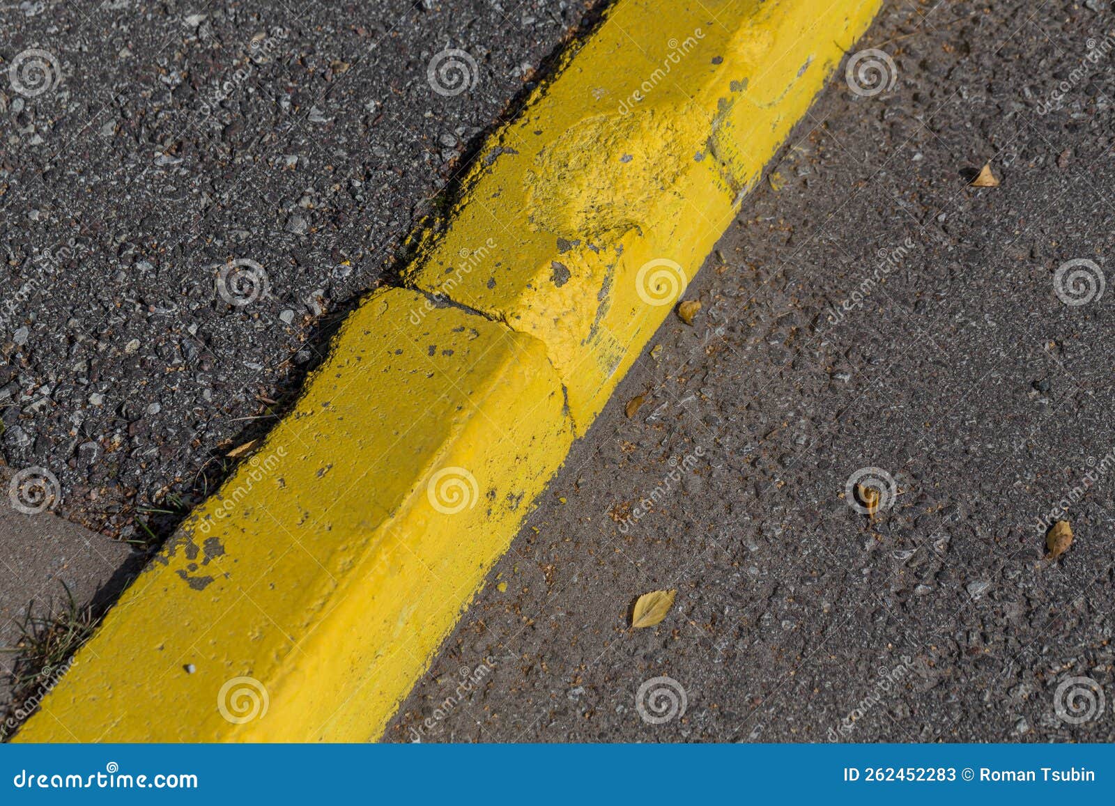 Yellow curb stone border stock image. Image of material - 262452283
