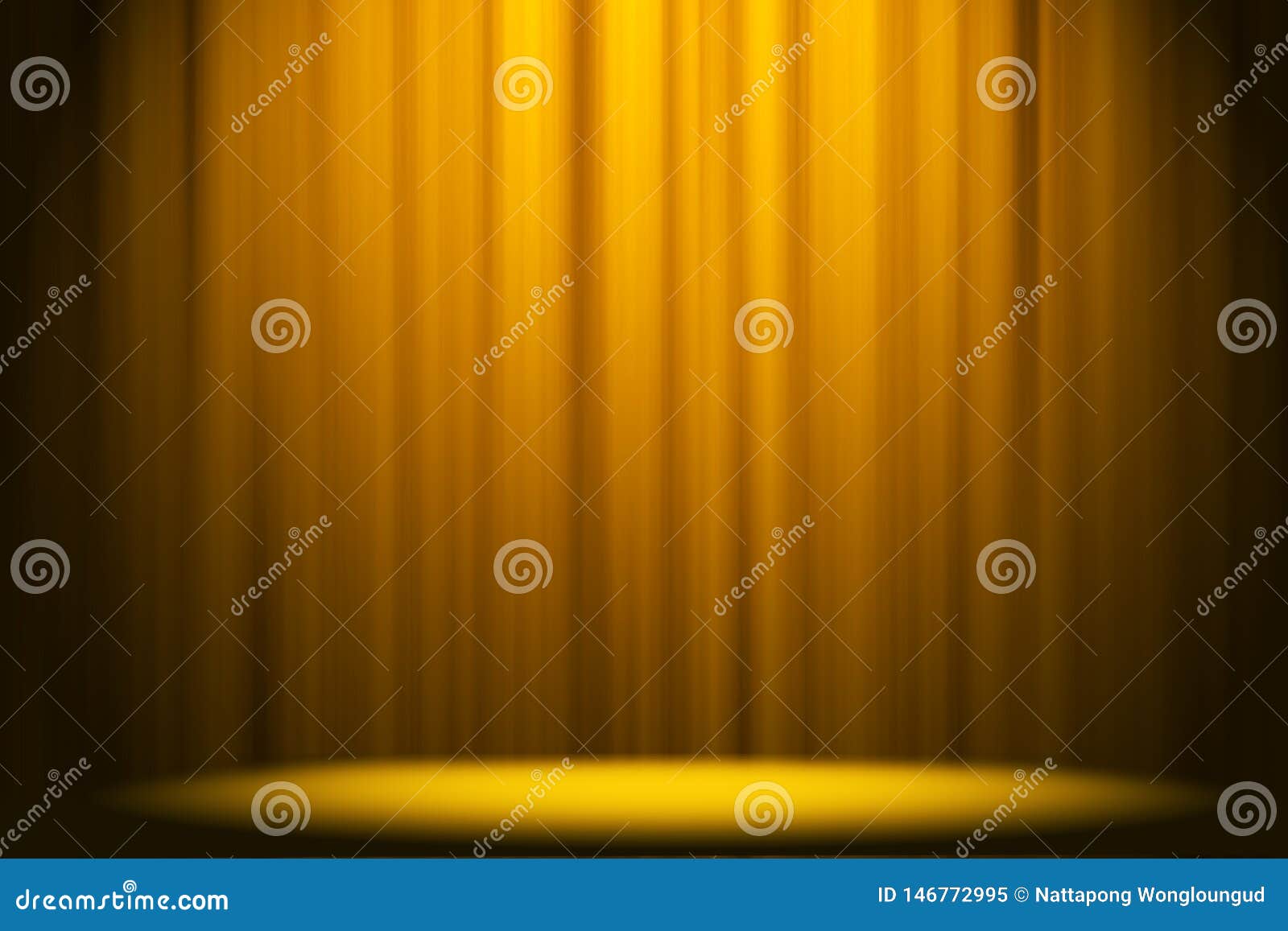 Yellow Curtain on Stage Studio Entertainment Background Stock ...