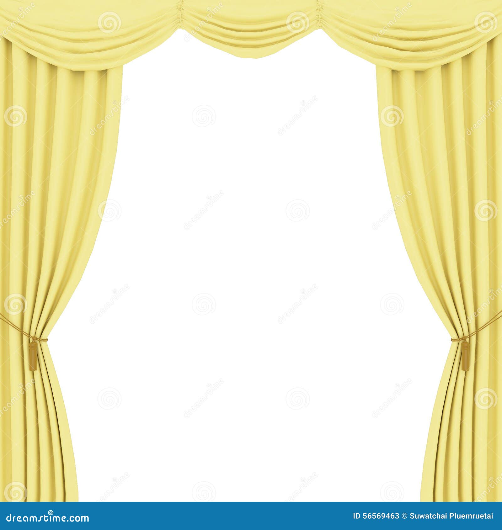 Yellow curtains background stock illustration. Illustration of color ...