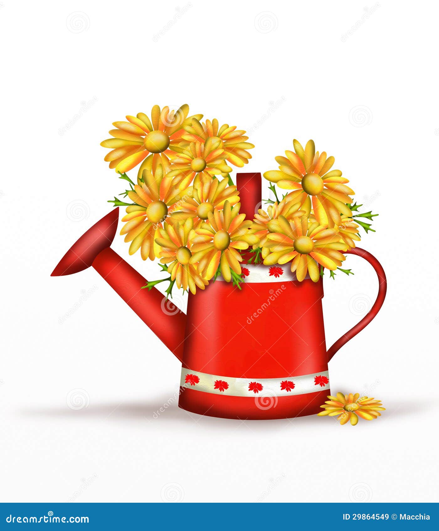 Yellow daisies stock illustration. Illustration of design - 29864549