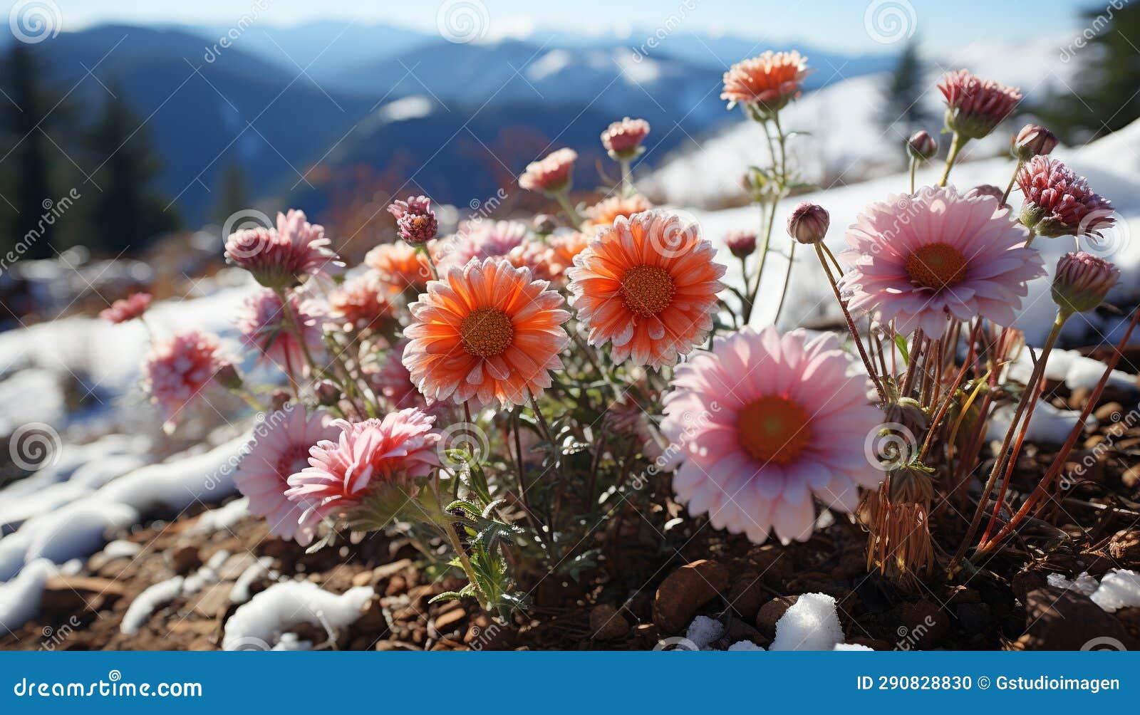 A Yellow Daisy Blossoms in the Meadow, Surrounded by Nature Generated ...