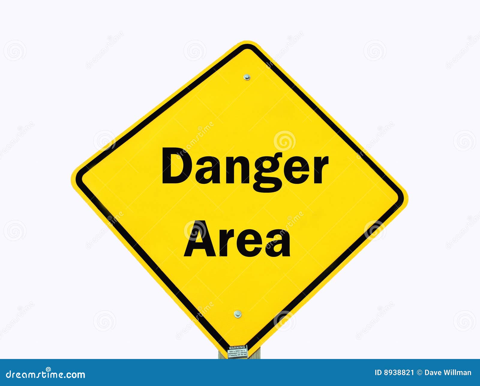 Yellow Danger Sign Isolated Stock Image - Image of beware, highway: 8938821