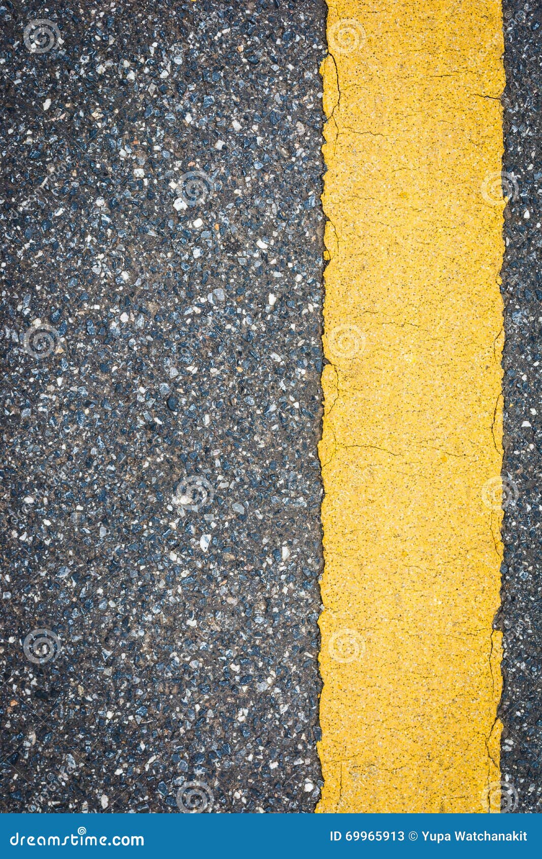 The yellow dash line stock image. Image of close, gray - 69965913