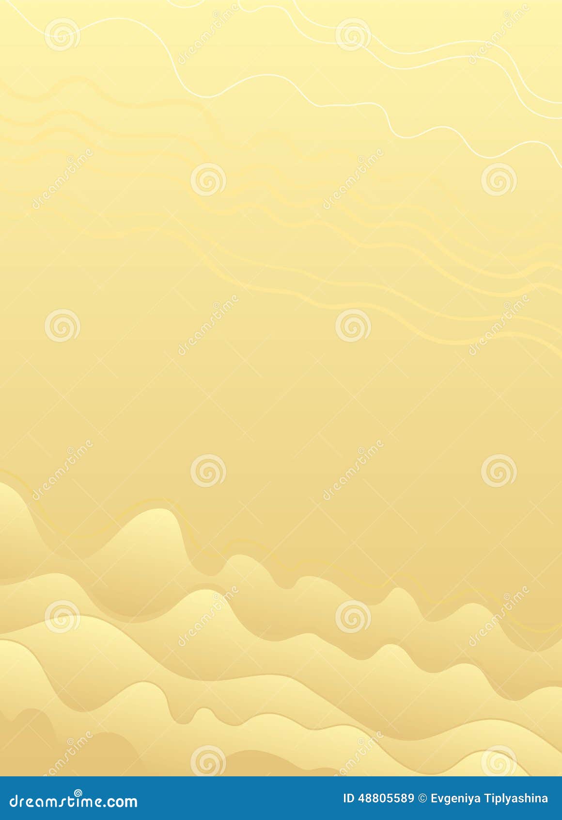 Yellow desert background stock illustration. Illustration of style ...