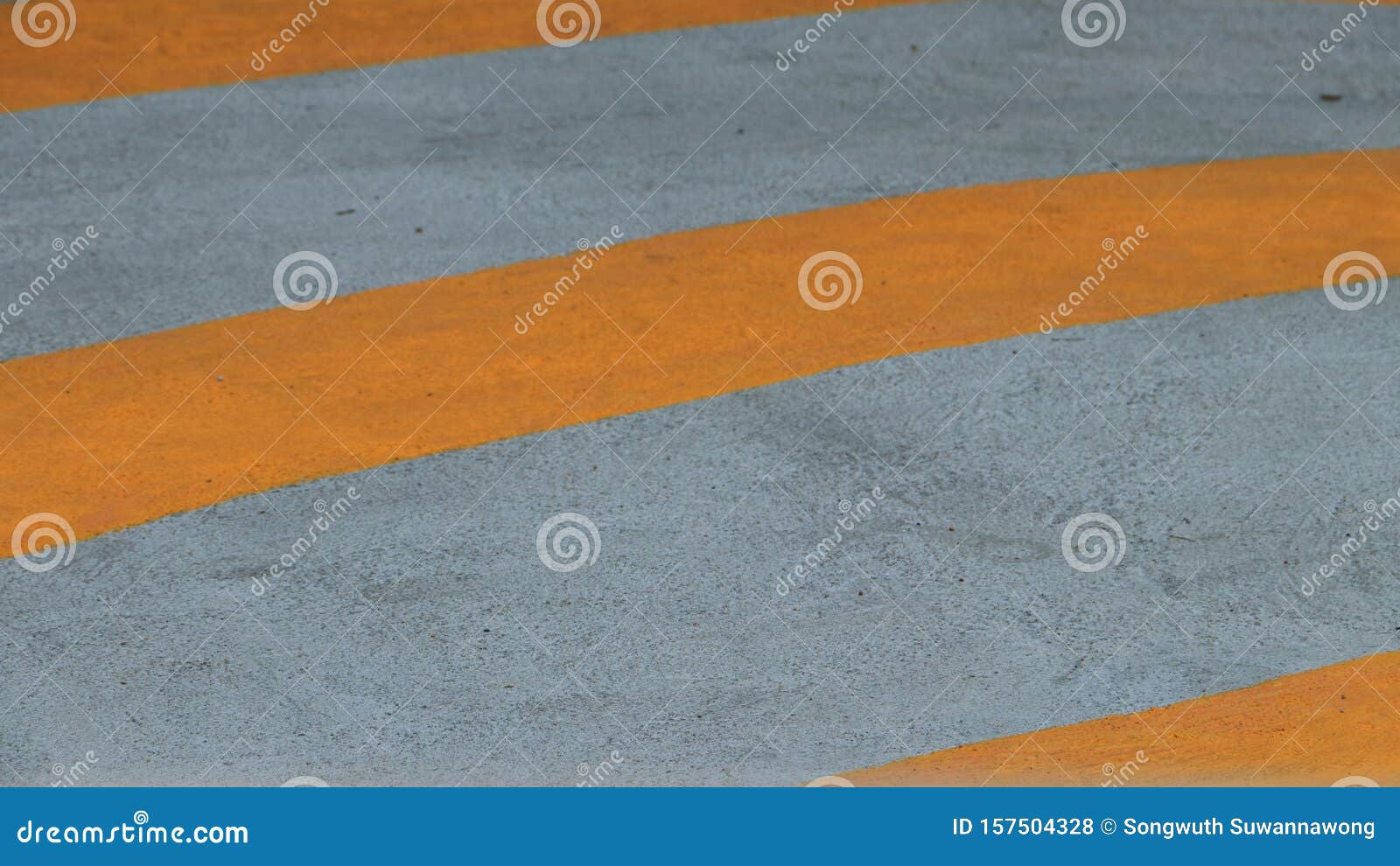 Yellow Diagonal Strips on Concrete Weathered Rusty Wall. Stock Photo ...