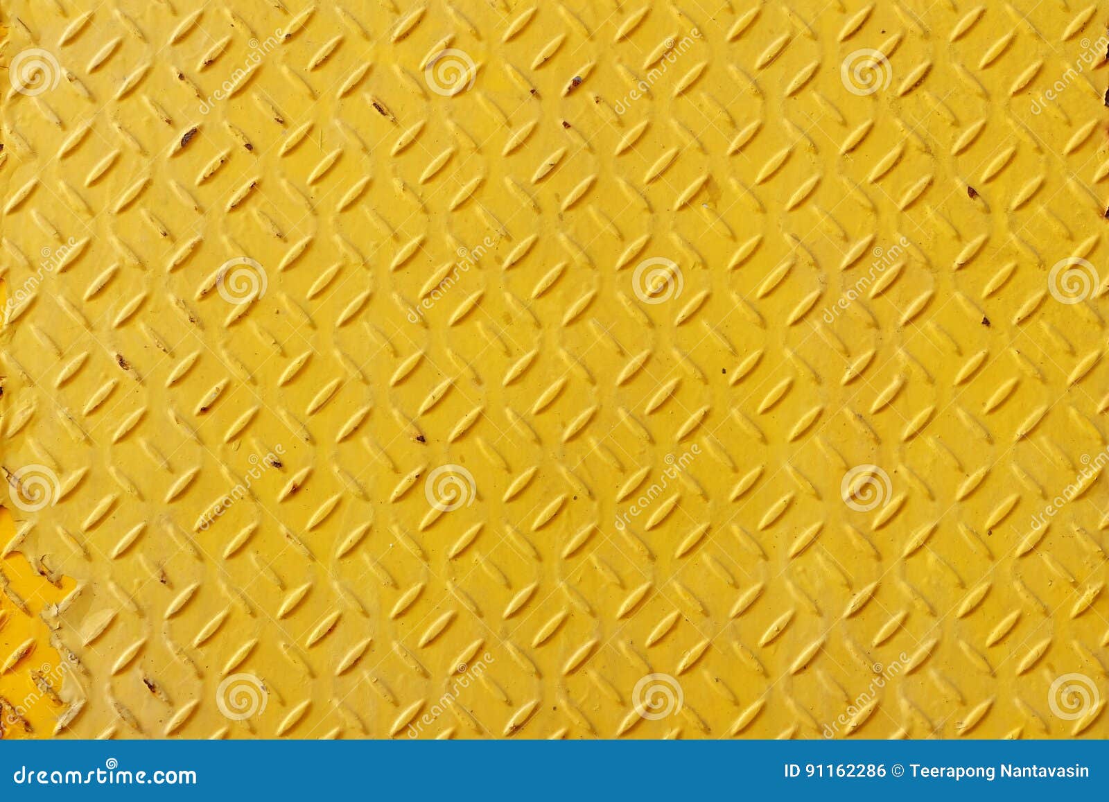Yellow Diamond Plate Background. Stock Photo - Image of chrome ...