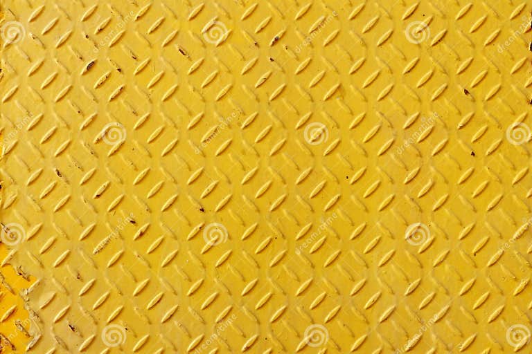 Yellow Diamond Plate Background. Stock Photo - Image of chrome ...