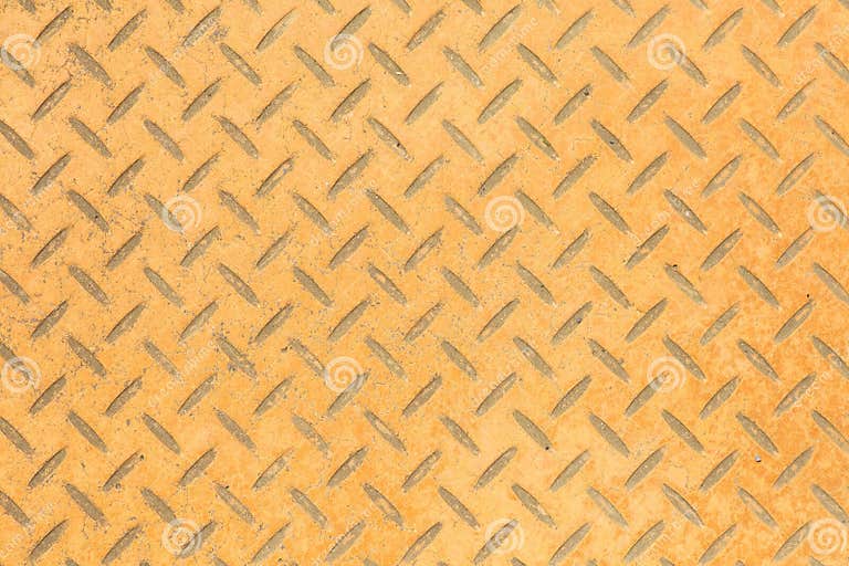 Yellow Diamond Plate Texture and Background Stock Photo - Image of ...