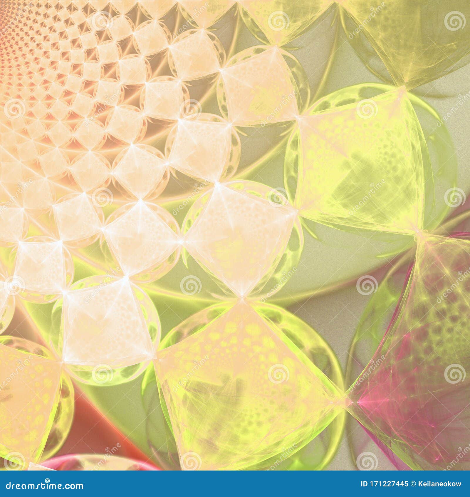 Yellow Diamond Shaped Fractal Pattern Stock Illustration - Illustration ...