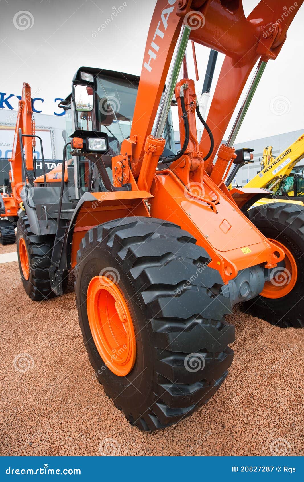 Yellow Diesel Front End Loader Editorial Photography - Image of gray ...