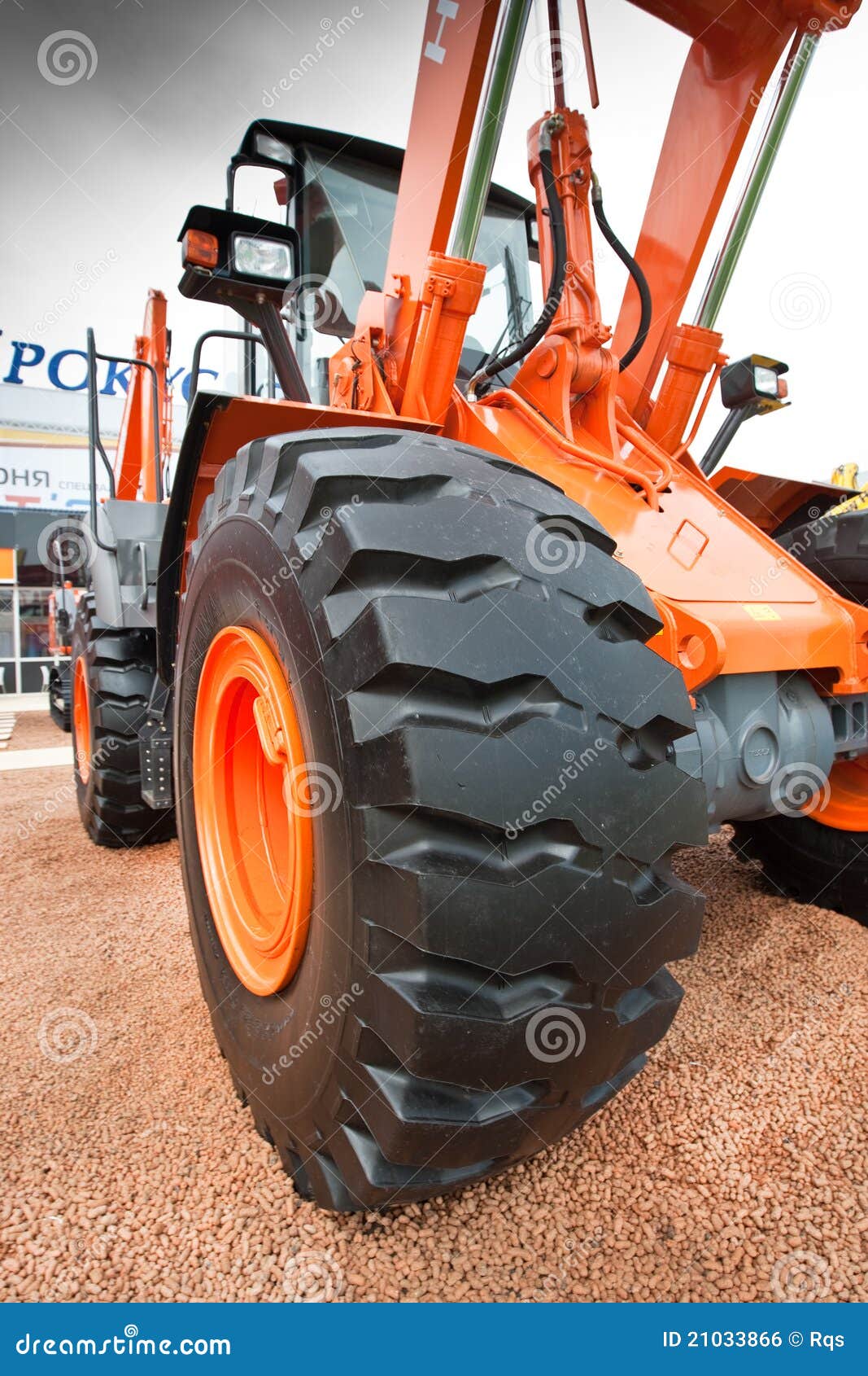Yellow Diesel Front End Loader Editorial Photo - Image of ...