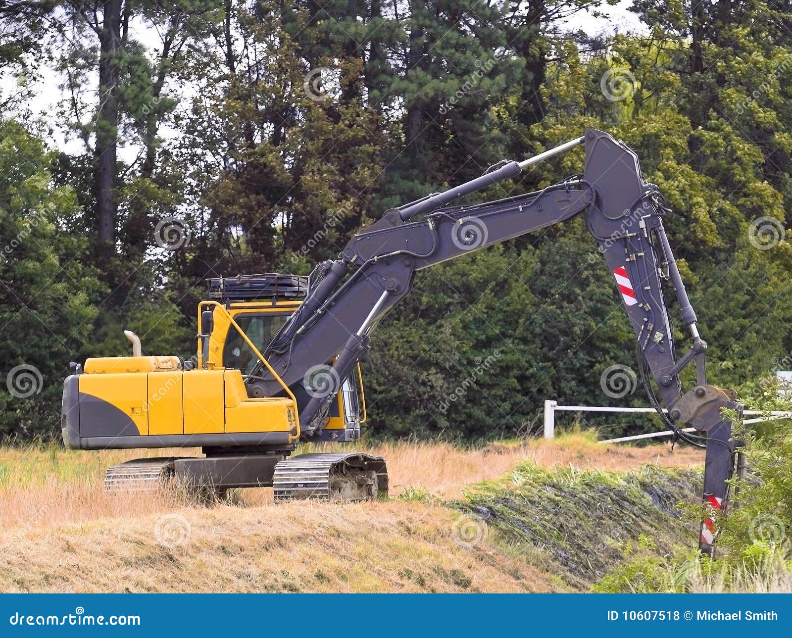 Yellow digger stock photo. Image of summer, colorful - 10607518