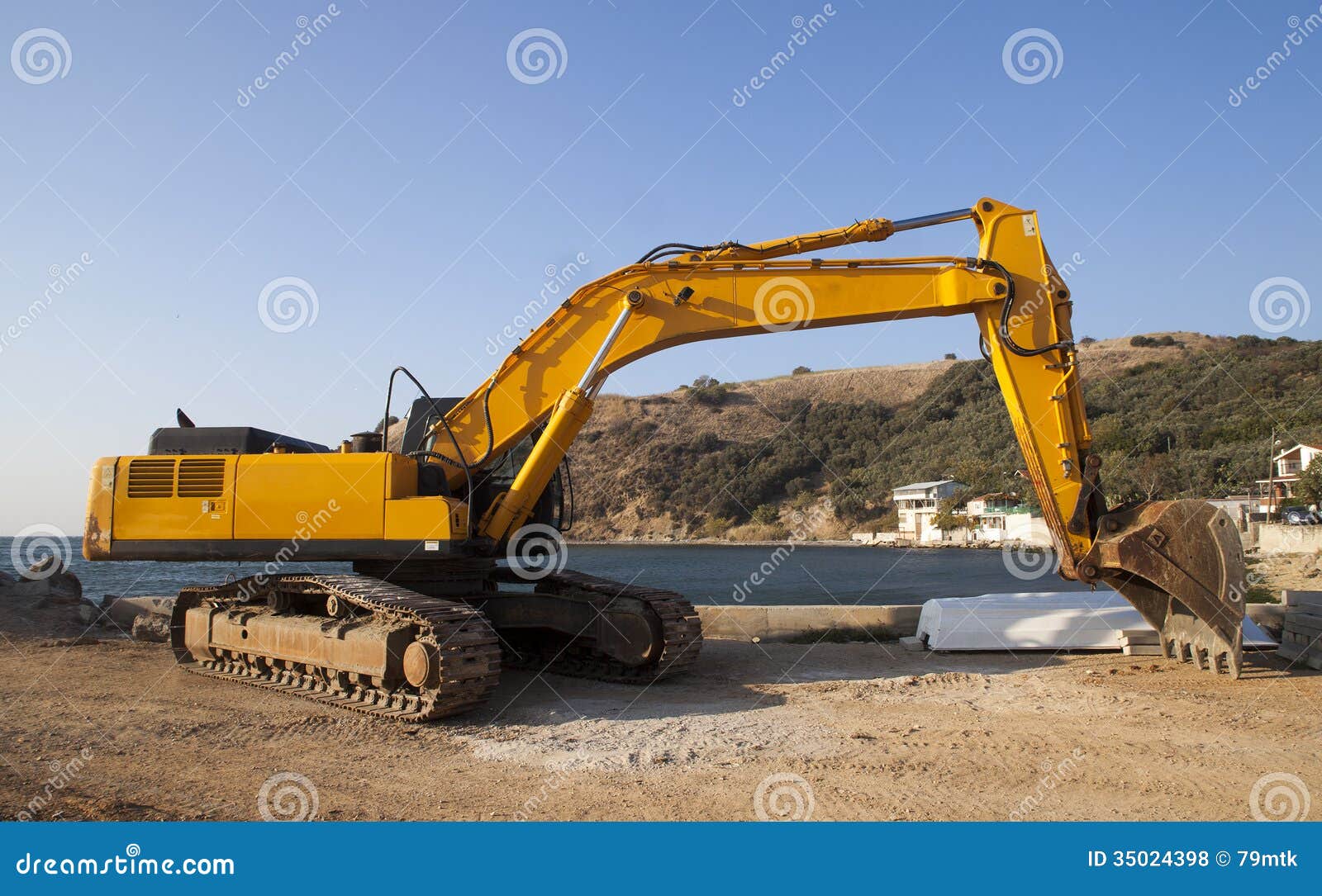 Yellow Digger Royalty-Free Stock Photography | CartoonDealer.com #10926863