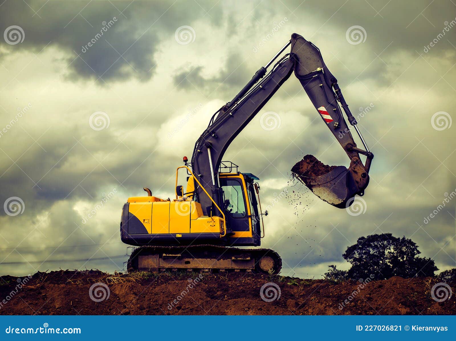 Yellow Digger Stock Image | CartoonDealer.com #48943237