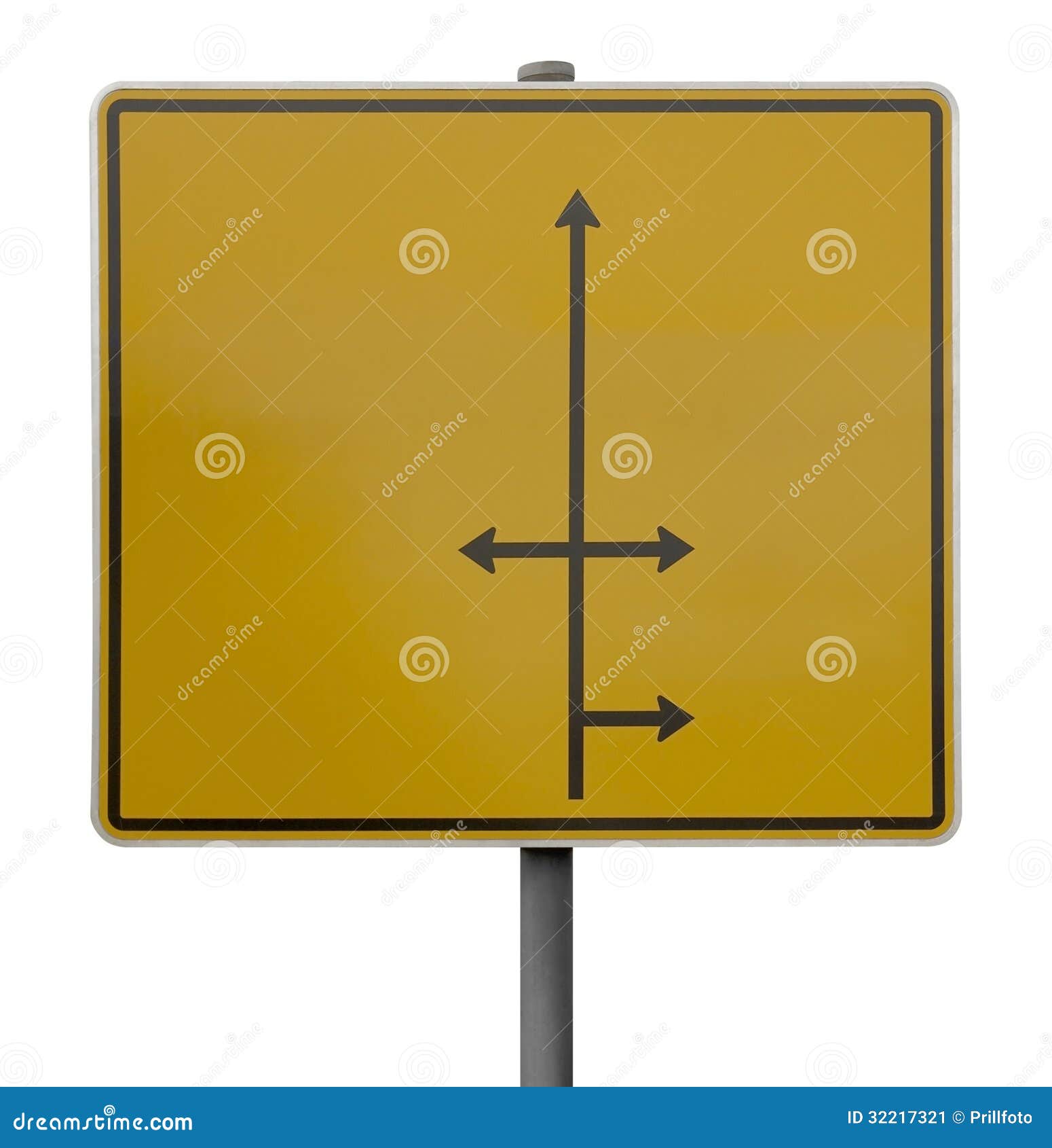 Yellow direction sign stock image. Image of direction - 32217321