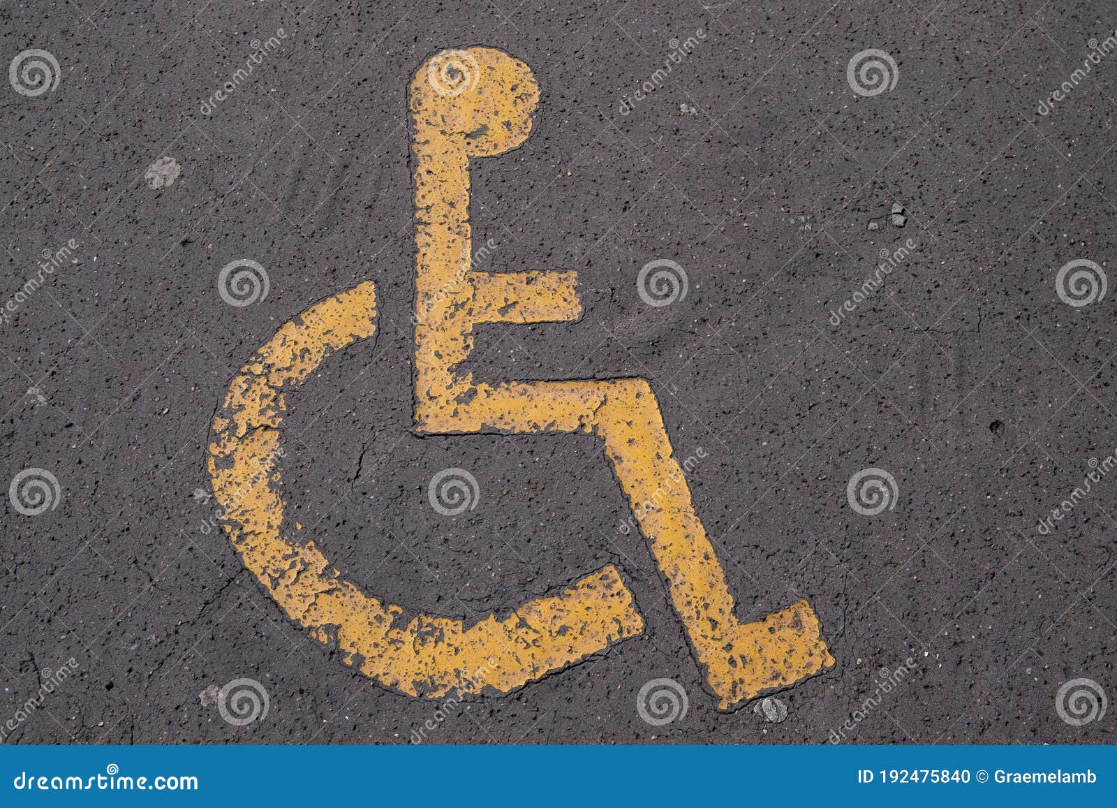 Yellow Disabled People Parking Sign Stock Photo | CartoonDealer.com ...