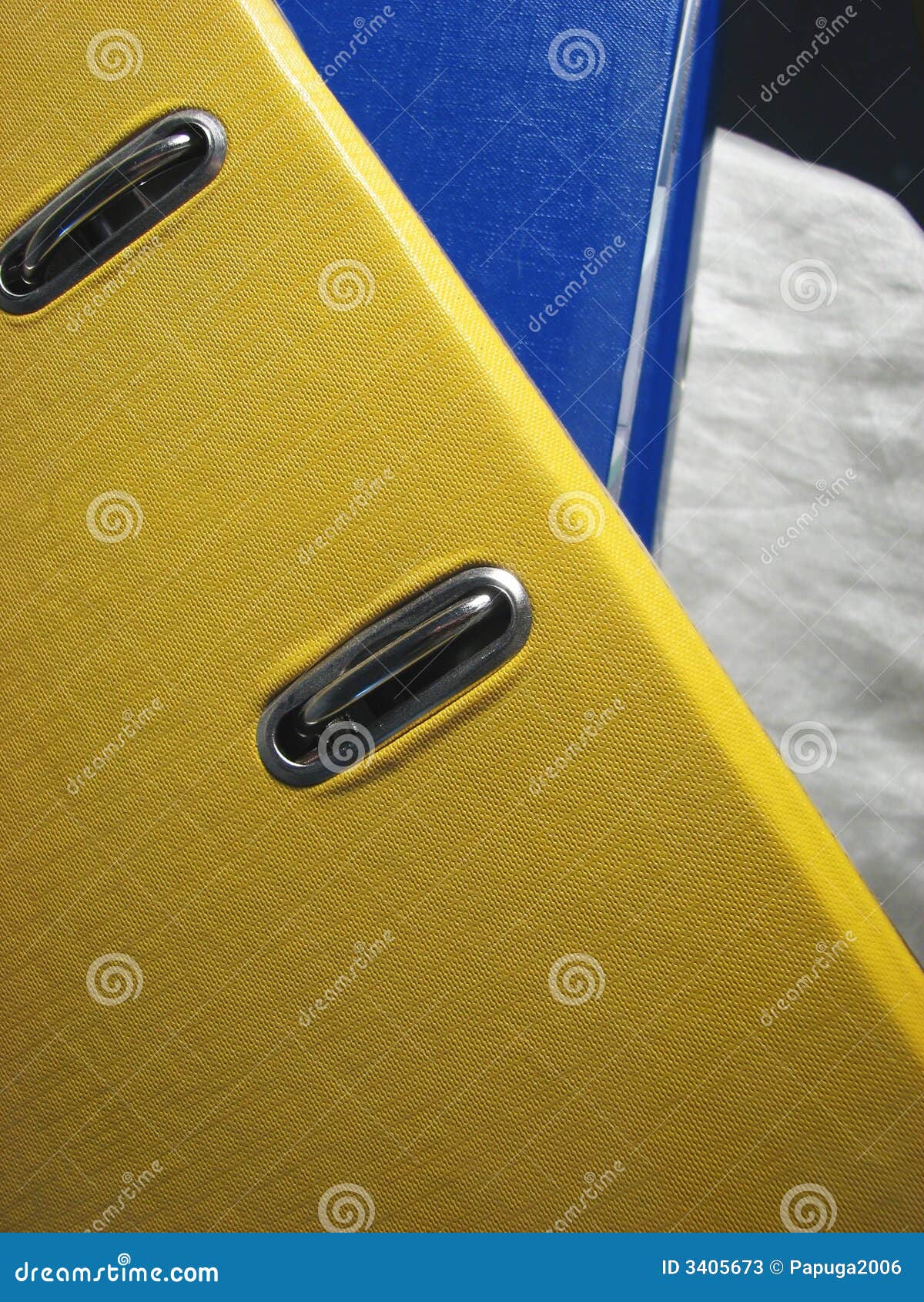 Yellow Document Binder stock image. Image of organization - 3405673