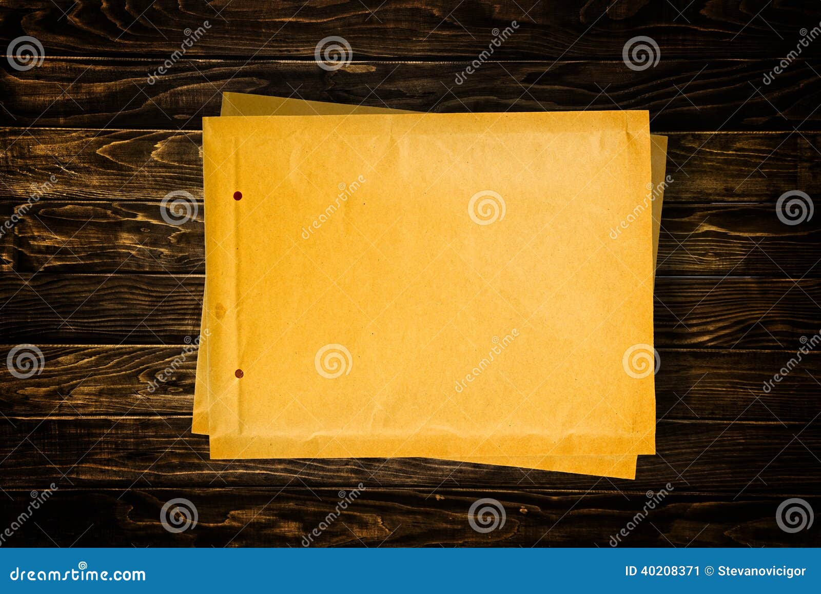 Yellow Document Envelopes on Wooden Tabletop Stock Image - Image of ...