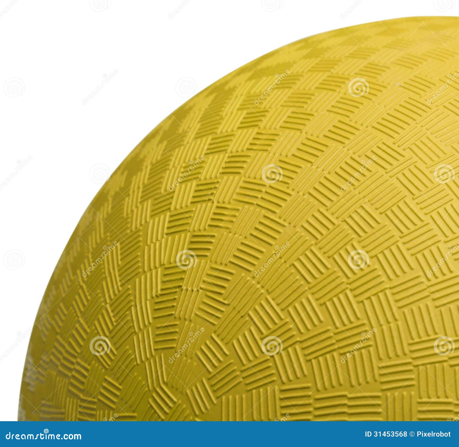 Yellow Dodge Ball Close Up stock photo. Image of ball - 31453568